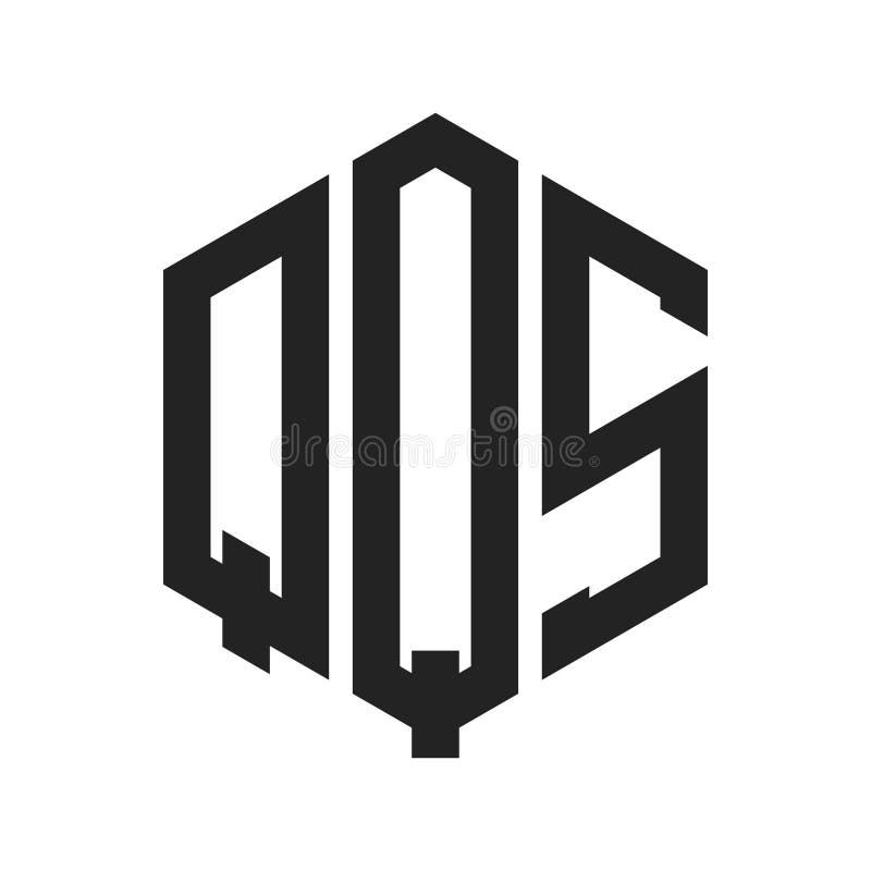 QQS Logo Design. Initial Letter QQS Monogram Logo Using Hexagon Shape ...