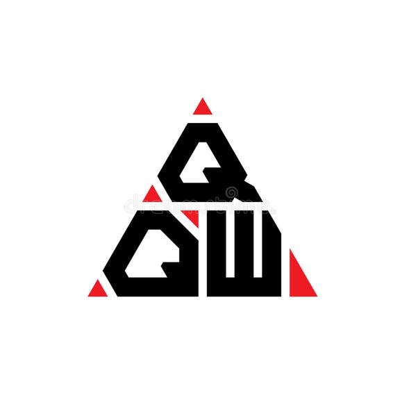 QQW Triangle Letter Logo Design with Triangle Shape. QQW Triangle Logo ...