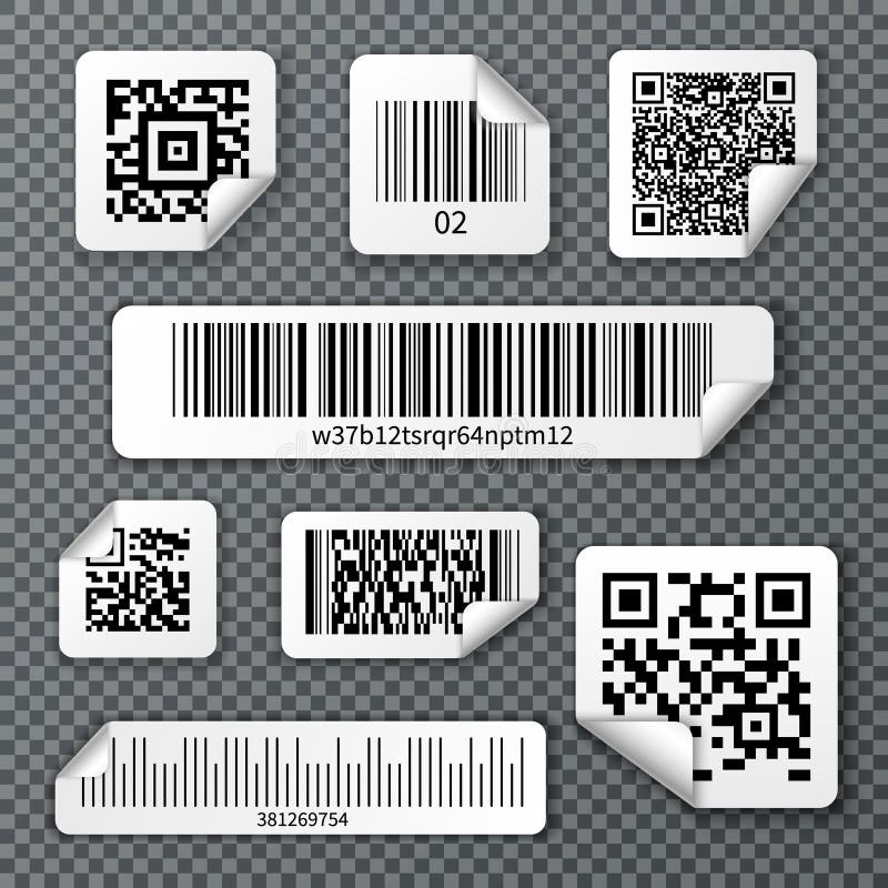 A Set of Bar Codes. Linear Barcodes. Vector Illustration Stock Vector ...