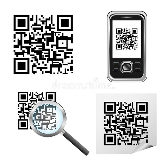Glass Qr Code Symbol Stock Illustrations – 260 Glass Qr Code Symbol ...