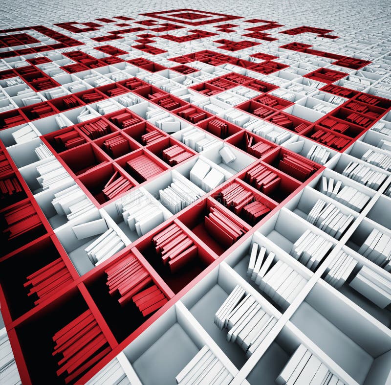 Red QR-code stock illustration. Illustration of code - 20060890