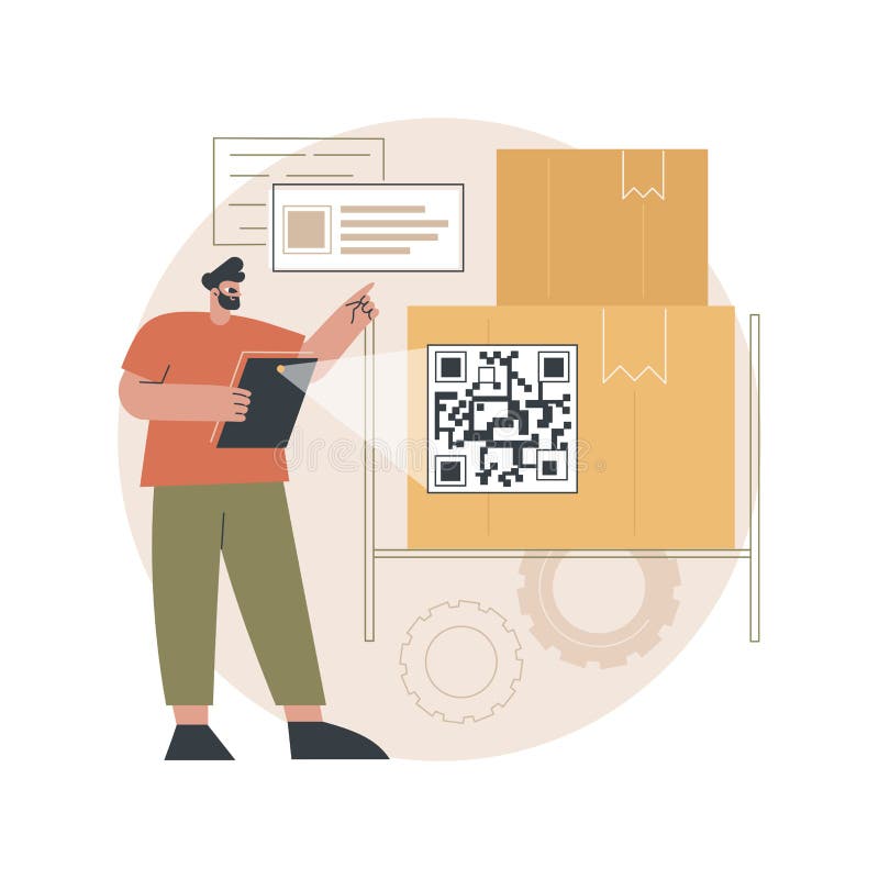 QR Code Abstract Concept Vector Illustration. Stock Vector ... QR Code Abstract Concept Vector Illustration. Stock Vector ...