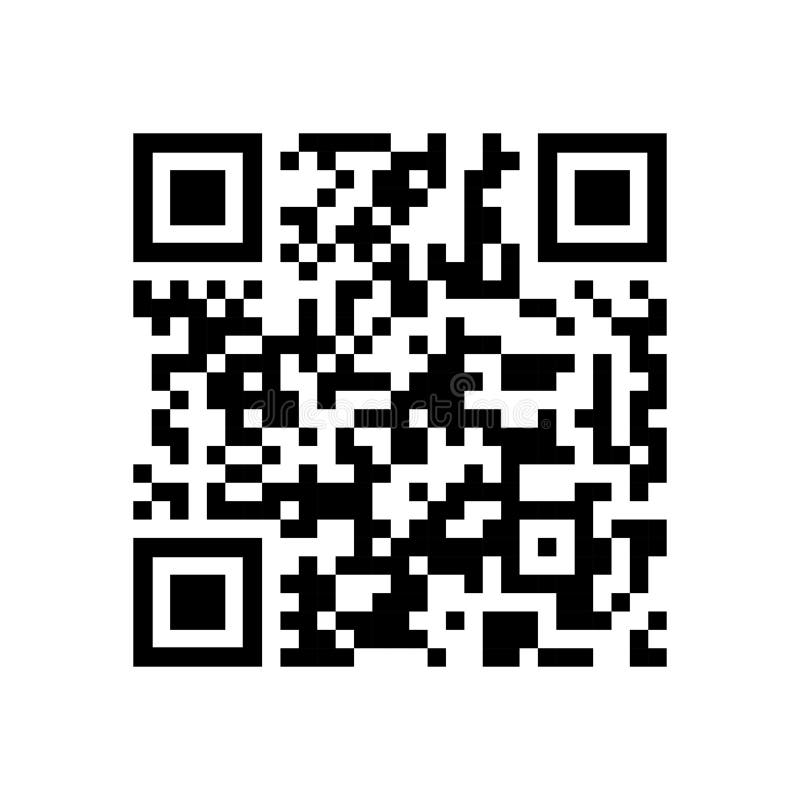 QR code. Abstract template stock vector. Illustration of qrcode - 385153032