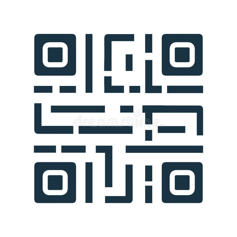 Qr-code Bar-code Black Icon, Digital Technology Stock Vector ...