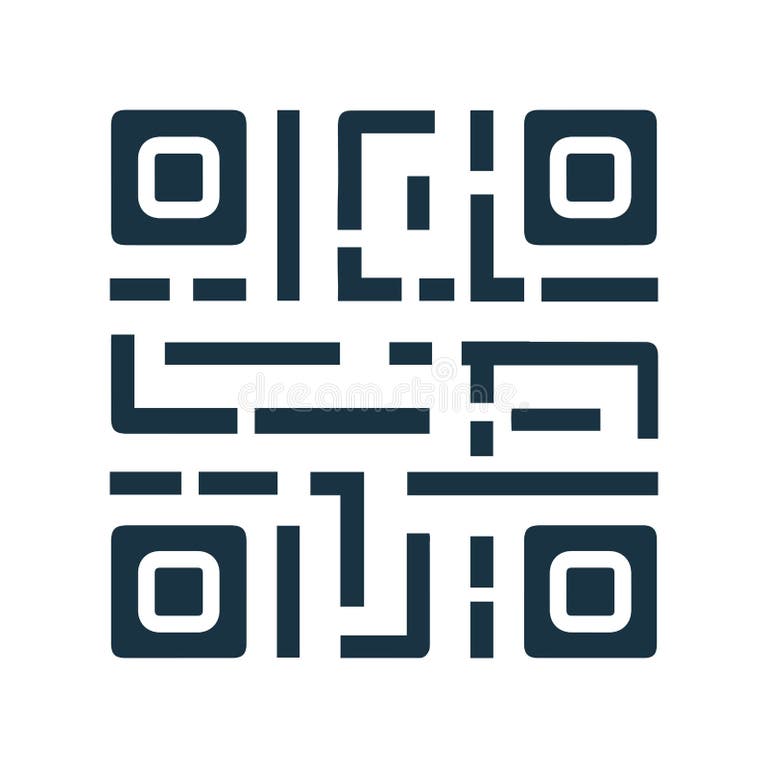 Qr-code Bar-code Black Icon, Digital Technology Stock Vector ...