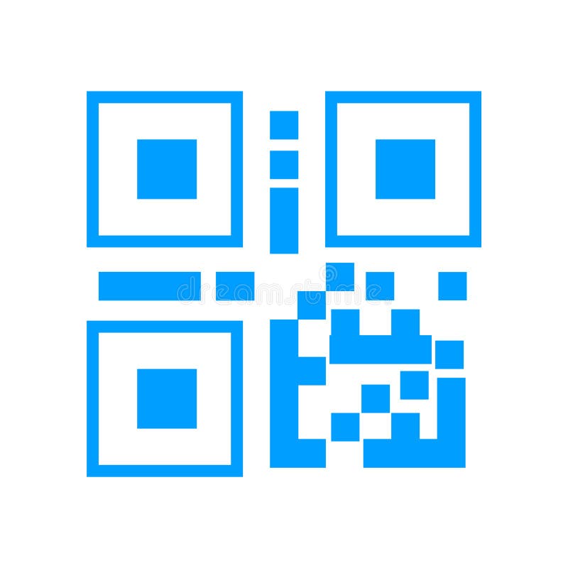 Qr Code And Bar Code Icons Set Scan Coding Sticker Identification