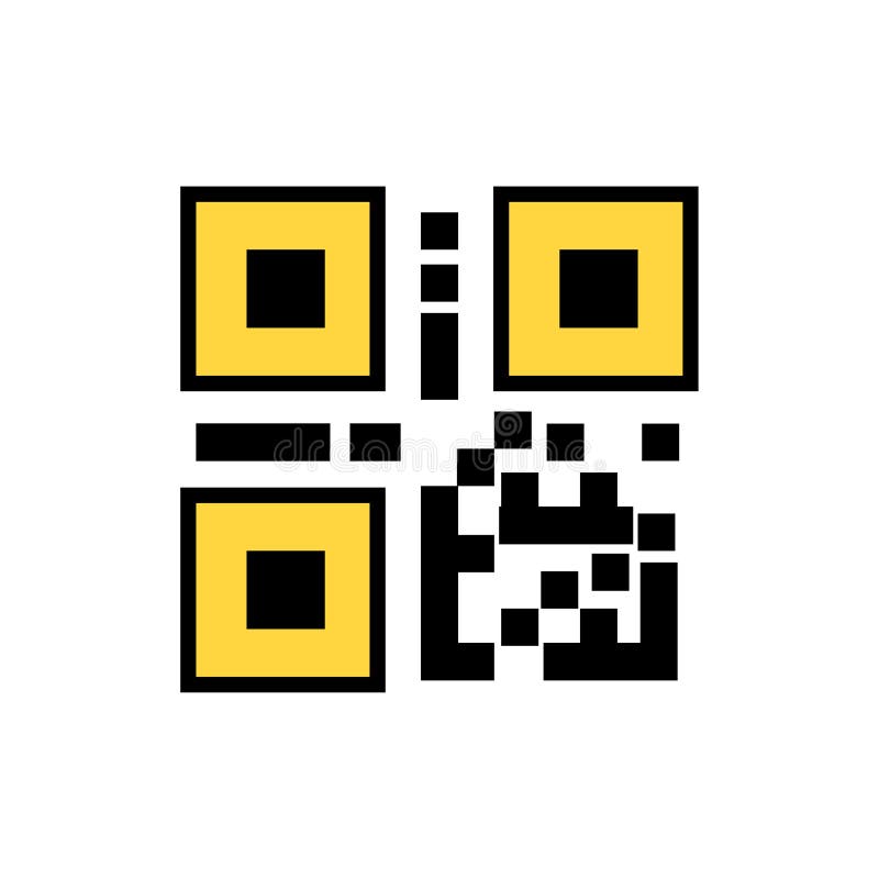 QR code, Bar code icon editorial stock photo. Illustration of binary ...