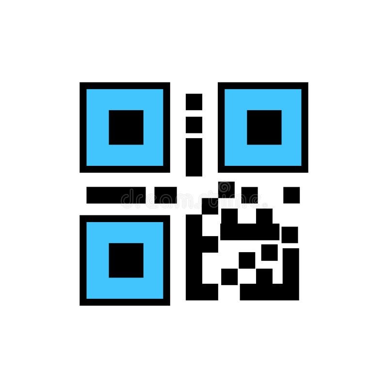 QR code, Bar code icon stock illustration. Illustration of code - 146659942