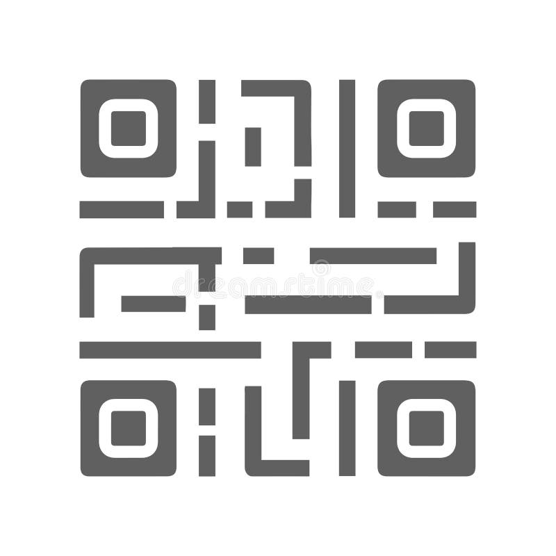 Qr-code Bar-code Icon, Digital Technology / Blue Color Stock Vector ...
