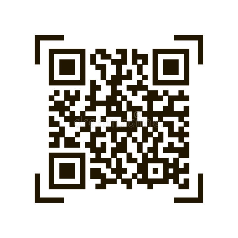 QR Code Beispiel-qr Codeikone Vektorabbildung Getrennt Auf Weißem ...