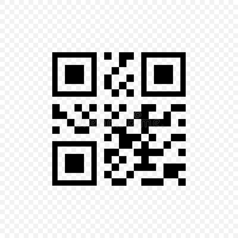 QR Code Black Vector Icon. Qr Code Payment Scanning Symbol Isolated ...