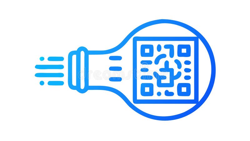 QR Code in a Bottle Vector: Message in a Digital Vessel Concept, Vector ...