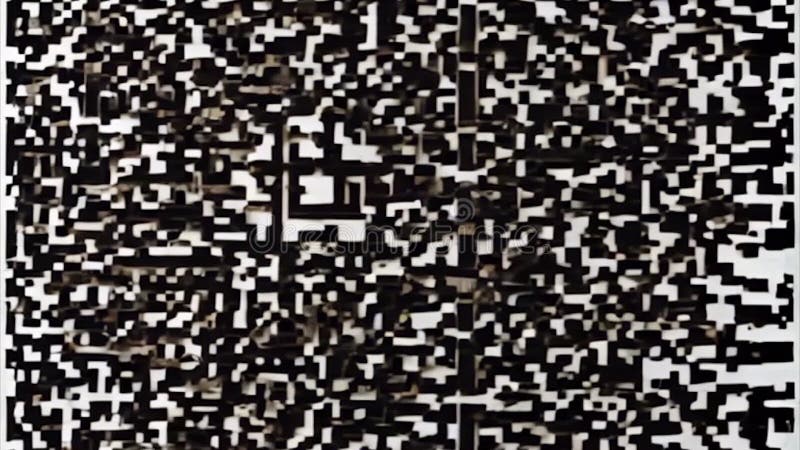 Qr -code is Changing.Seamless Looping Animation of Electronic Qr-code ...