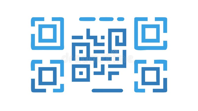 QR Code Data Transfer and Exchange Icon, Vector Design Generative AI ...