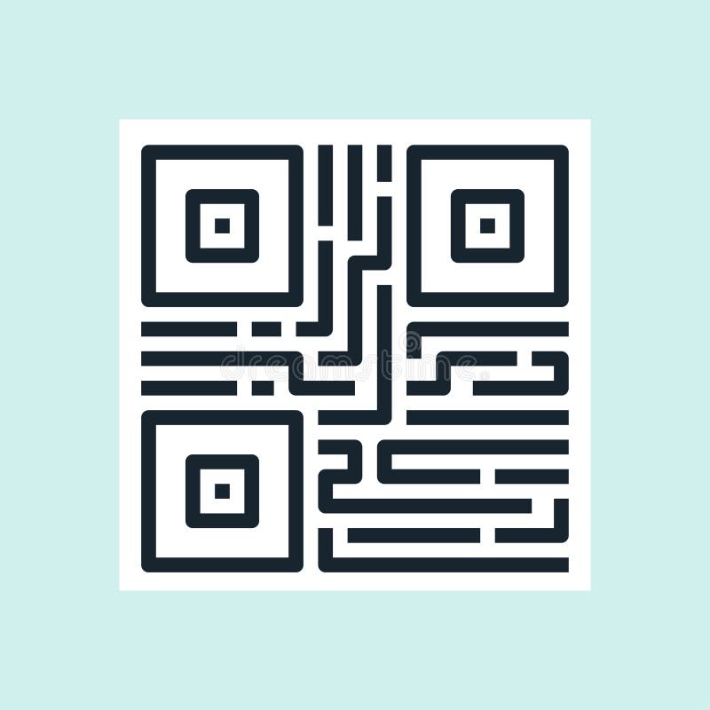 QR Code. Digital Marketing Concept Illustration, Flat Design Linear ... QR Code. Digital Marketing Concept Illustration, Flat Design Linear ...