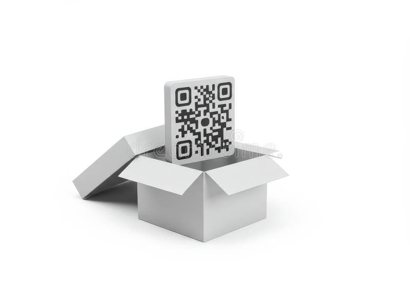 Qr Code Emerging from Box Innovative Technology and Digital Marketing ...