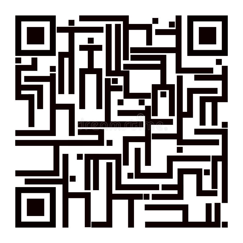 Human Figures Doing Activities Inside a QR Code Stock Vector ...