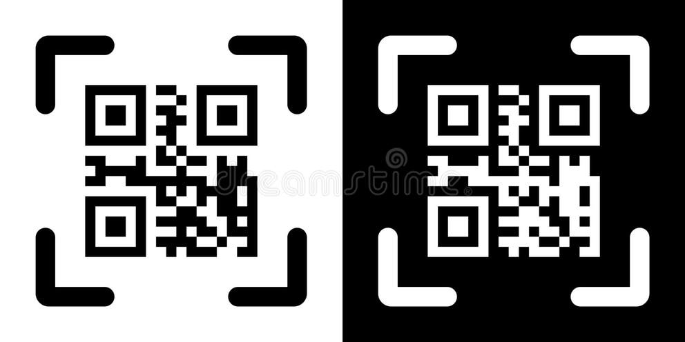 Fake QR Code Scan Me Vector Illustration. Stock Illustration ...