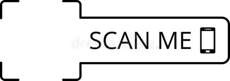 QR Code Frame for Scanning. Scan Me Phone Tag Stock Vector ...