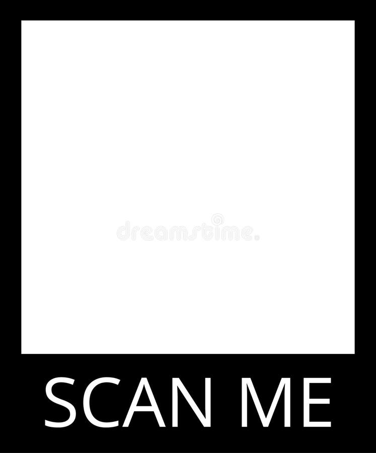 QR Code Frame for Scanning. Scan Me Phone Tag Stock Vector ...