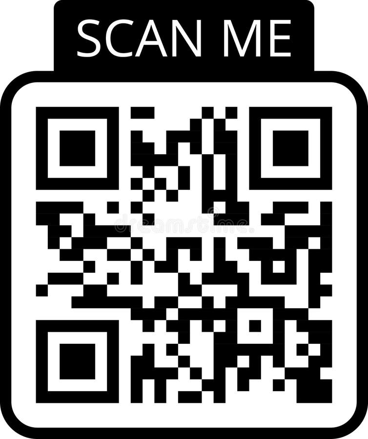 QR Code Frame for Scanning. Scan Me Phone Tag. Template of QR Code for ...