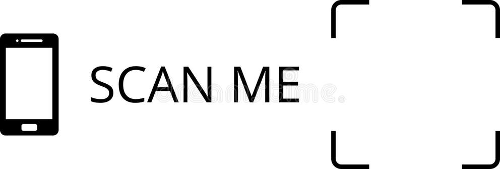 QR Code Frame for Scanning. Scan Me Phone Tag. Template of QR Code for ...