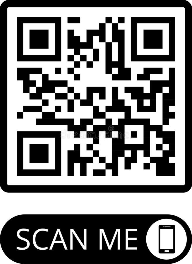 QR Code Frame for Scanning. Scan Me Phone Tag. Template of QR Code for ...
