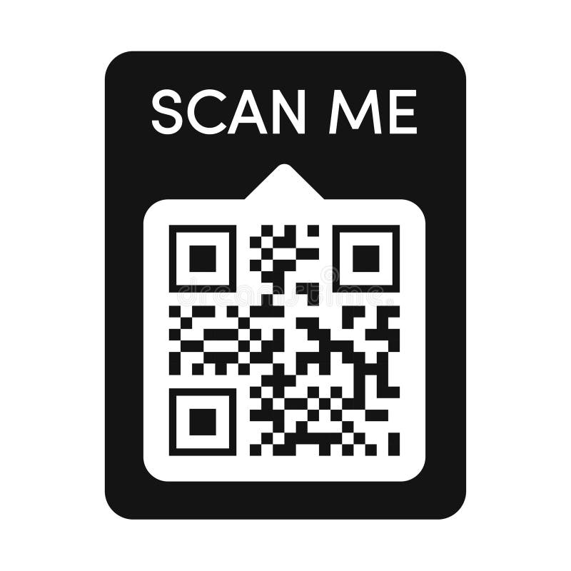 Qr Code Frame Vector Black Color Stock Vector - Illustration of device ...