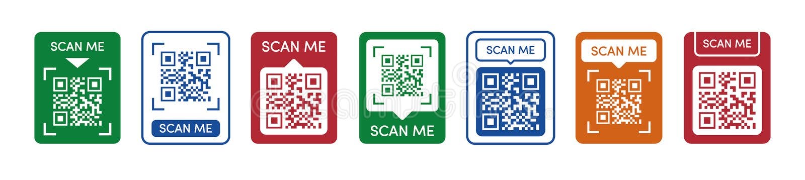 Scan Me Tag Stock Illustrations – 586 Scan Me Tag Stock Illustrations ...