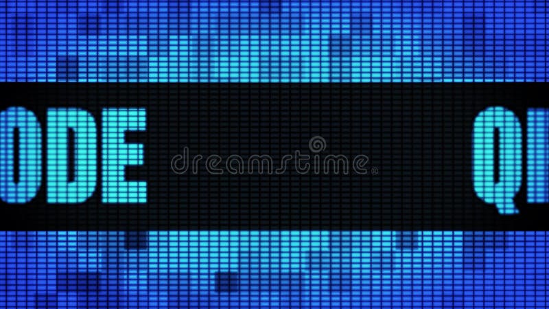 QR Code Front Text Scrolling LED Wall Pannel Display Sign Board Stock ...