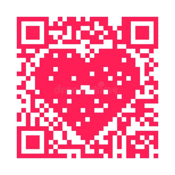 QR Code - Heart stock illustration. Illustration of heart - 18139677
