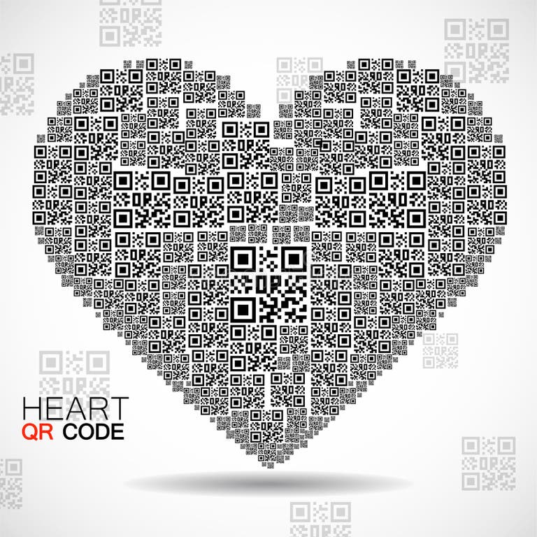 Qr Code Heart Stock Illustrations – 548 Qr Code Heart Stock ...