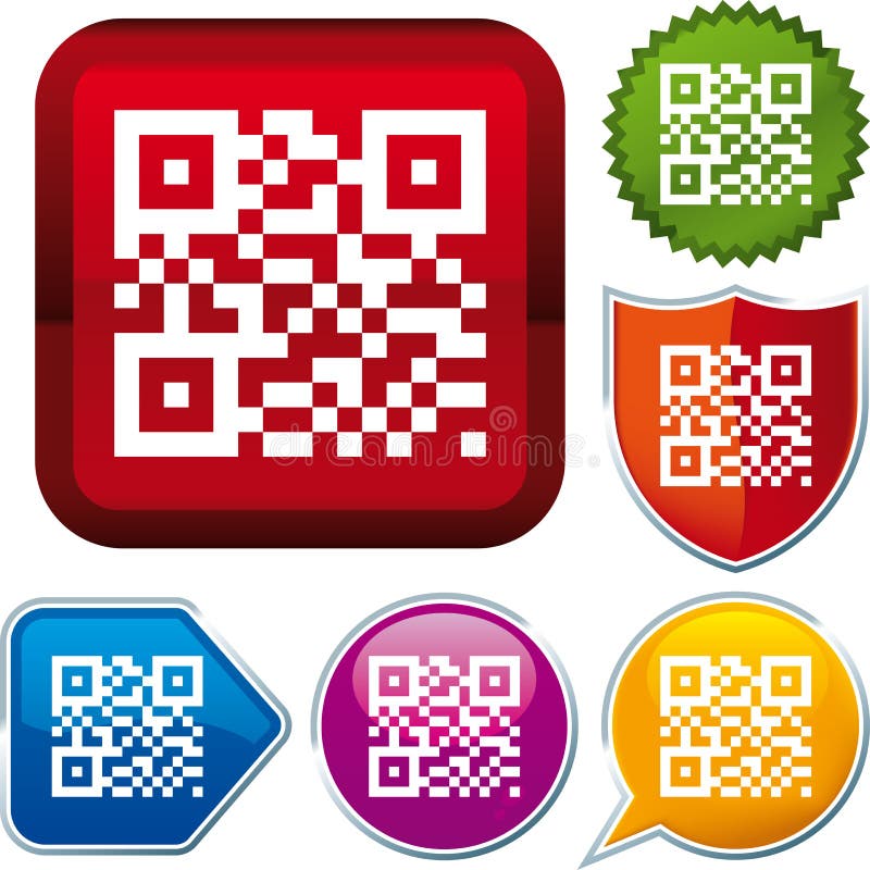 Merry Christmas QR Code stock illustration. Illustration of ...