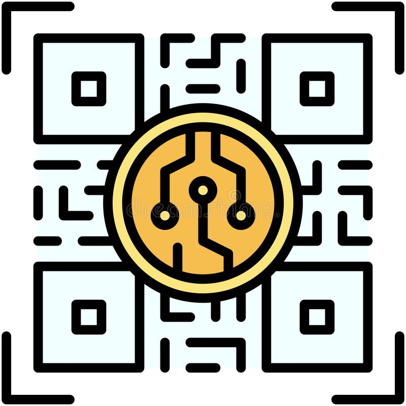 QR Code Icon, Crypto Related Vector Illustration Stock Vector ...