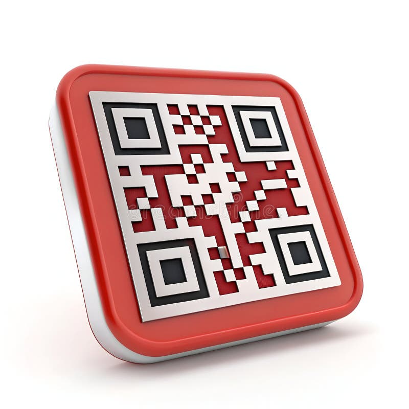 QR Code Icon 3D Rendering Vector Illustration Stock Illustration ...