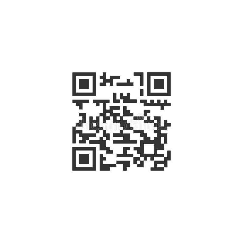 Qr code icon flat stock vector. Illustration of button - 136102769