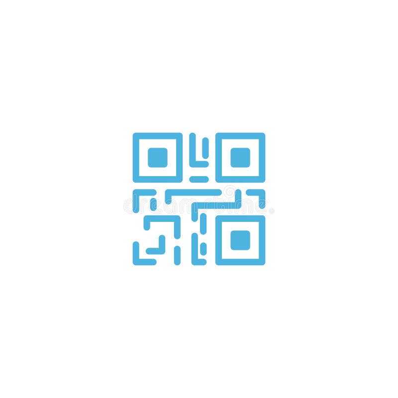 QR Code Icon Flat Vector Logo Design Trendy Stock Illustration ...