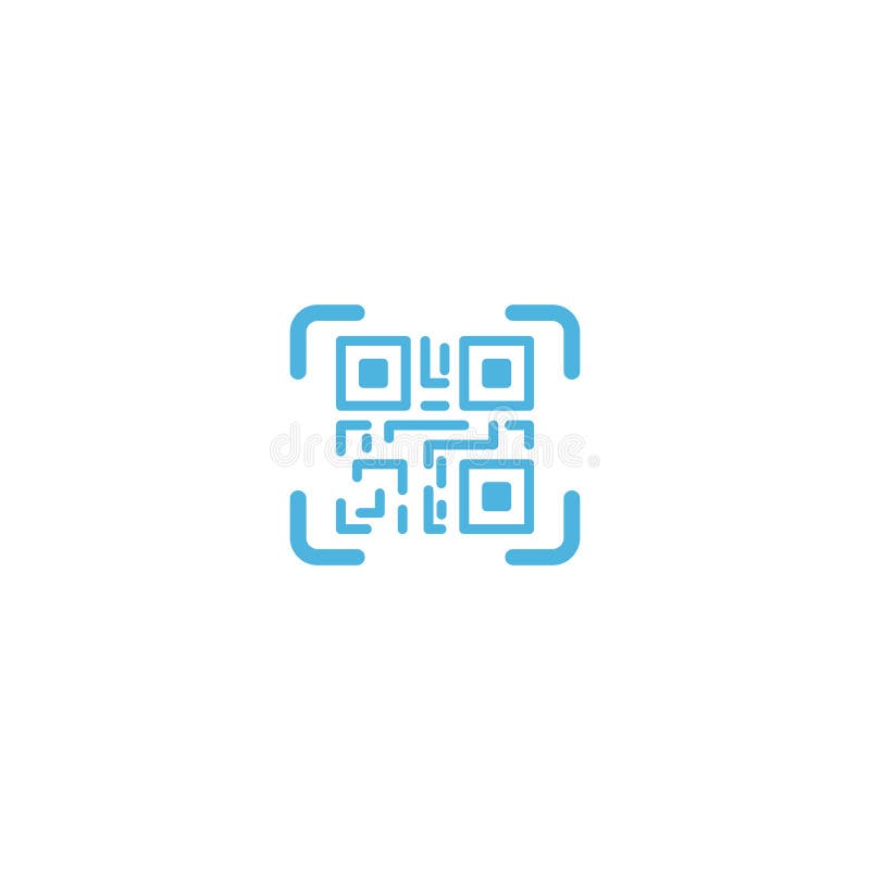 QR Code Icon Flat Vector Logo Design Trendy Stock Illustration ...