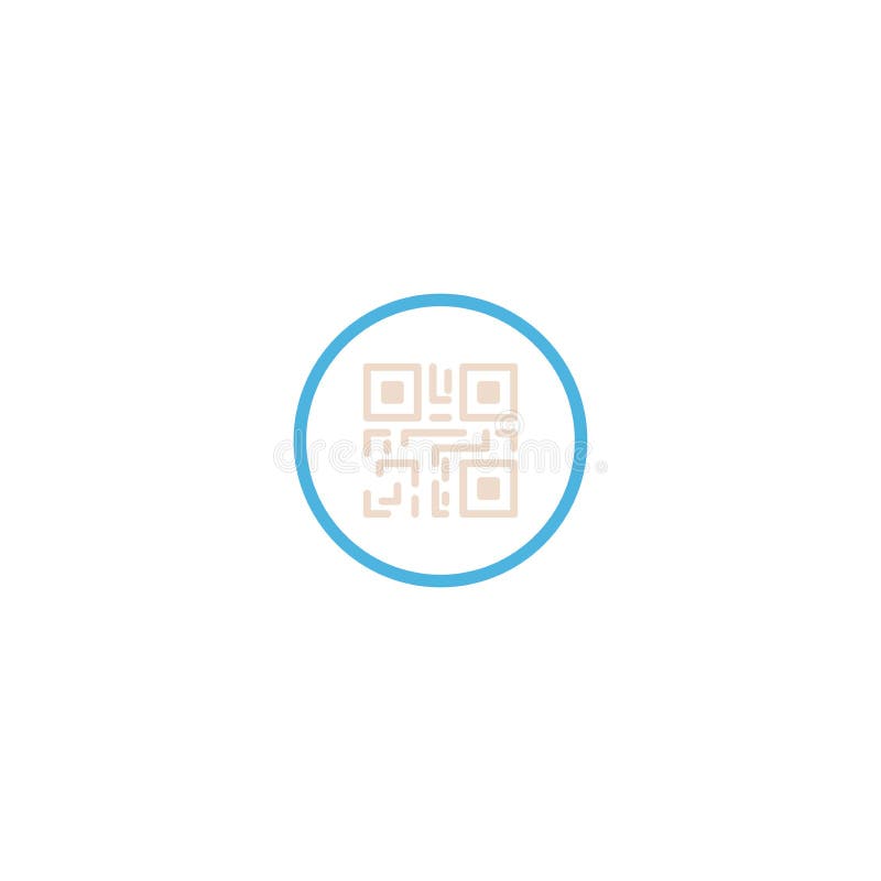 QR Code Icon Flat Vector Logo Design Trendy Stock Illustration ...