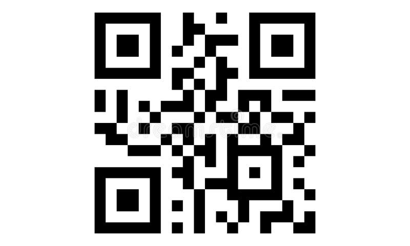 QR Code Icon Sample. Scan Payment Symbol Isolated. Vector Black Design ...