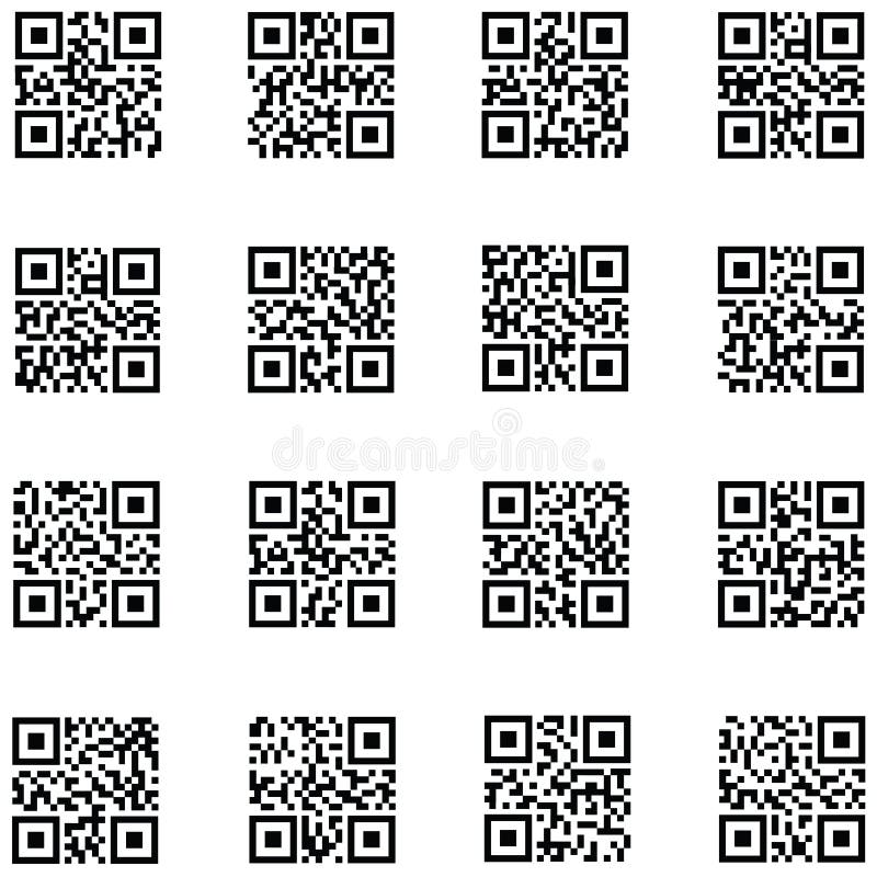 Qr code icon set stock vector. Illustration of modern - 120570318