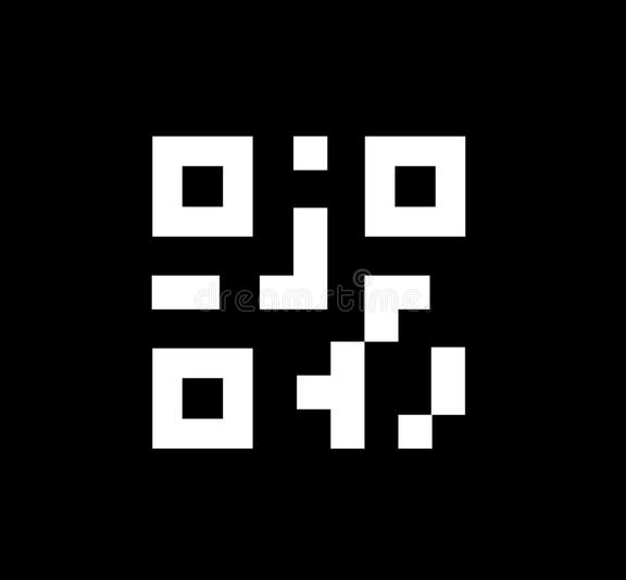QR Code Icon, Simple Scan Symbol for Mobile Phone. Digital Barcode ...