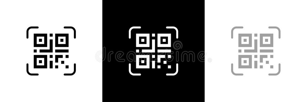 QR Code Icon. Simple Scanning Qr Code Label. Digital Scanning Qr Code ...
