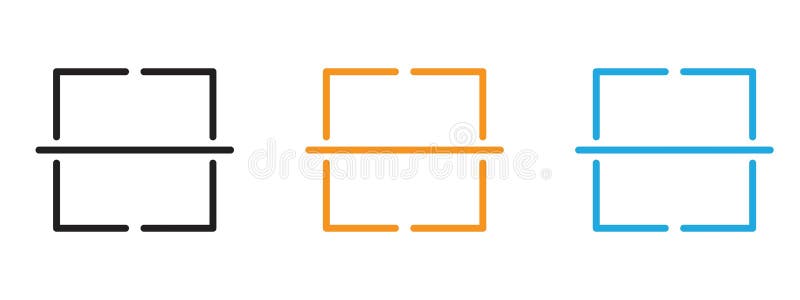 Qr Code Icon Thin Line Illustration Set Stock Vector - Illustration of ...