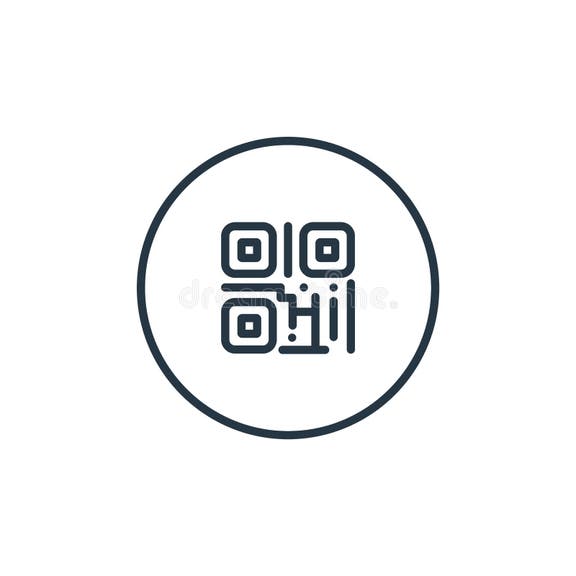Qr Code Icon Vector from General Concept. Thin Line Illustration of Qr ...