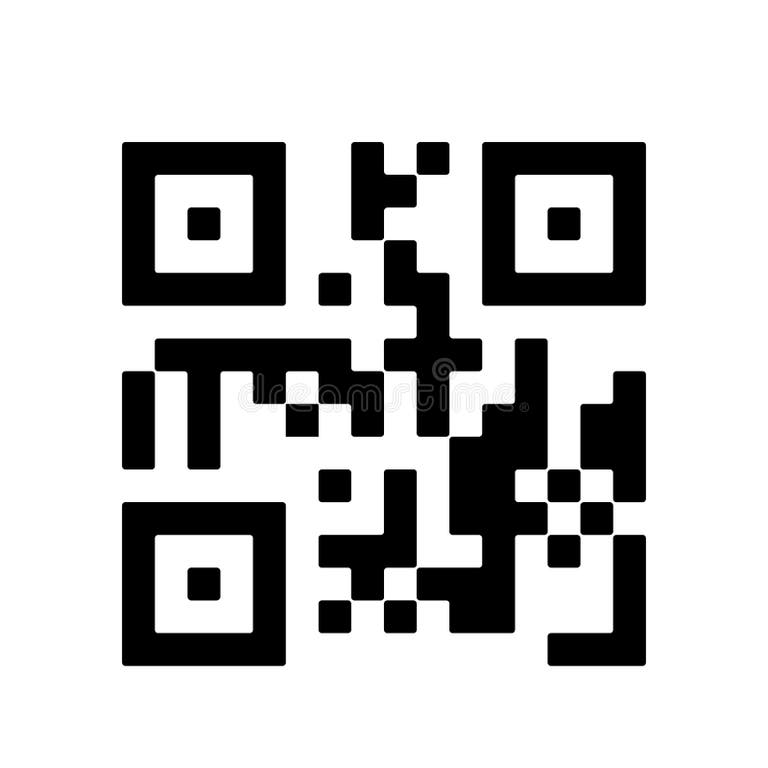 QR Code Icon on White Background. QR Code Symbol, Sign Stock ...