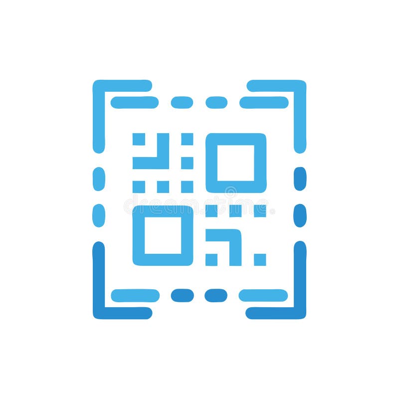 QR Code Icons for Digital Interaction Stock Photo - Illustration of ...
