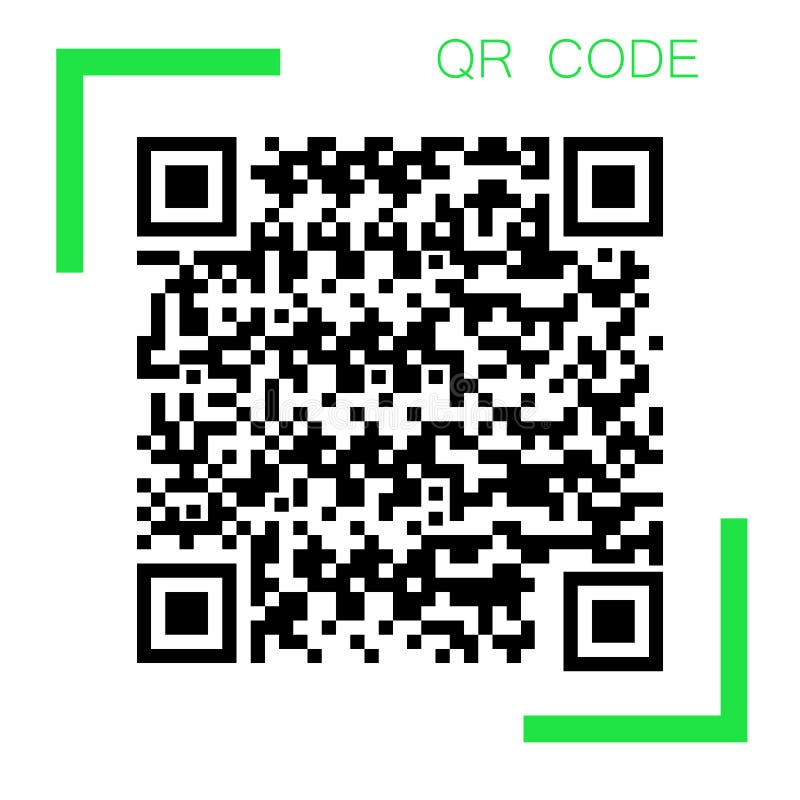 QR Code Label Tag System Identity Symbol Digital Technology Background ...