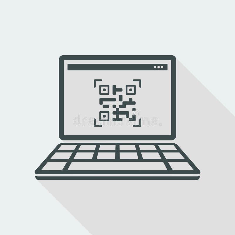 QR code icon stock vector. Illustration of qrcode, flat - 117823457