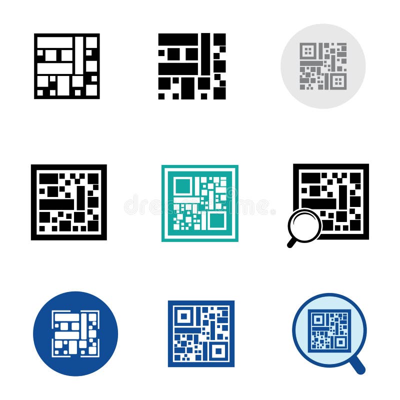 Qr code logo vector design stock vector. Illustration of dark - 179083594